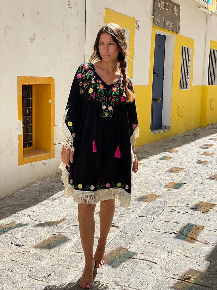 Túnica Anabel Negra – de mil amores ibiza