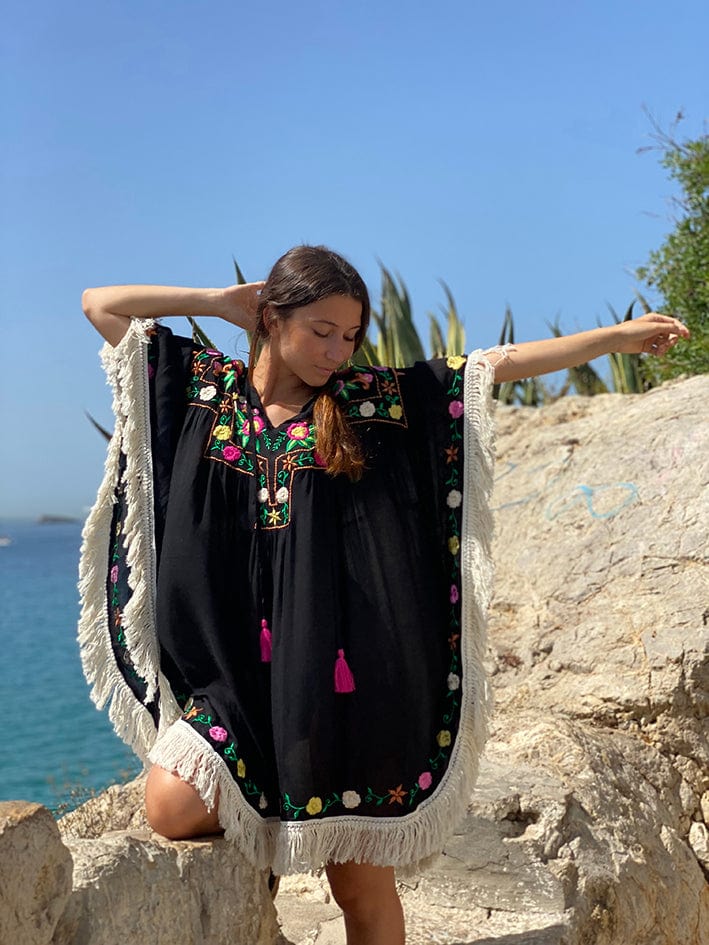 Túnica Anabel Negra – de mil amores ibiza